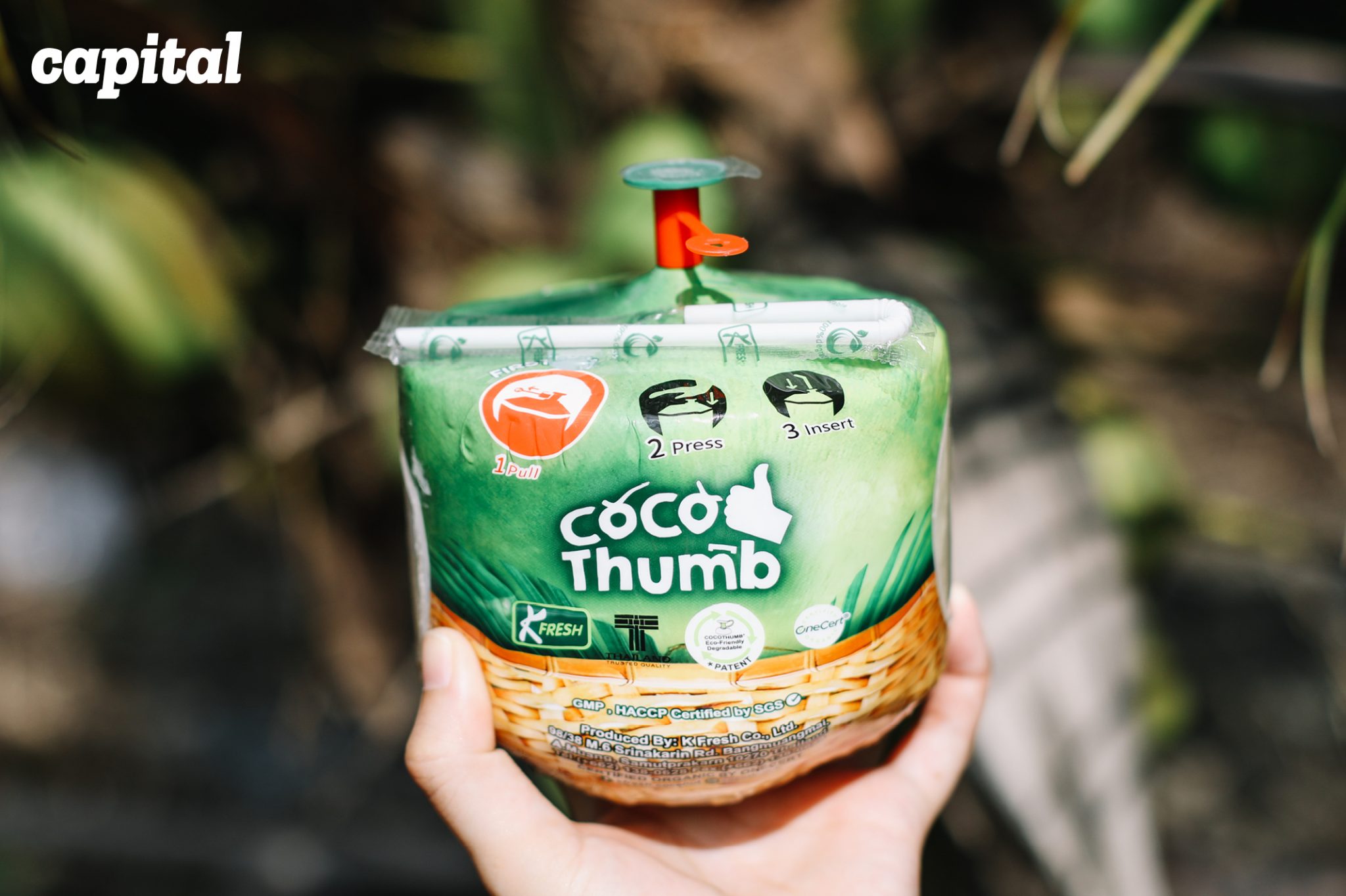 Coco Thumb แบรนด์ที่คิดนวัตกรรมเพื่อให้กินน้ำมะพร้าวจากลูกได้ง่ายๆ ที่ ...