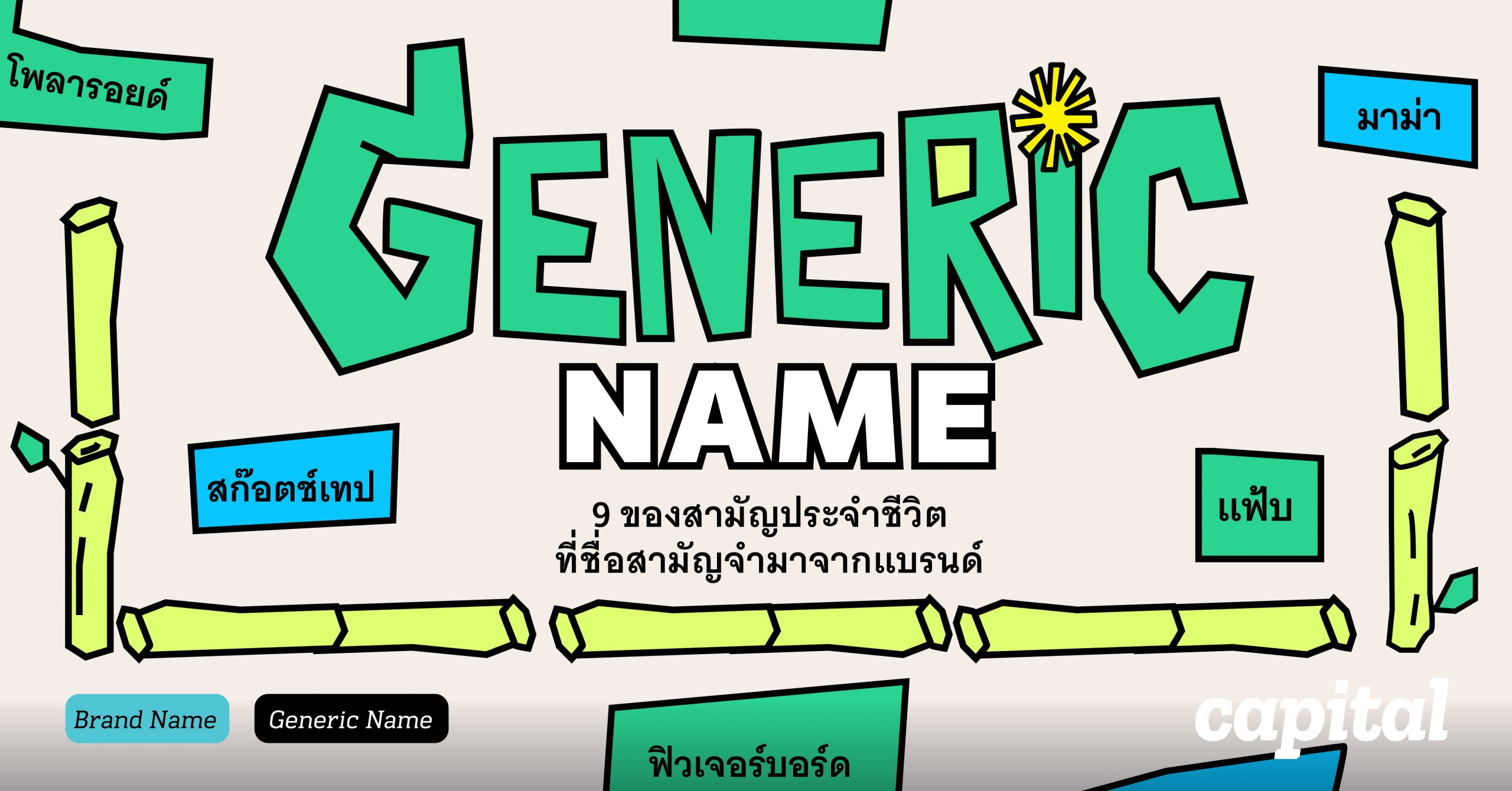 9 ของสามัญประจำชีวิต ที่ชื่อสามัญจำมาจากแบรนด์ - Capital