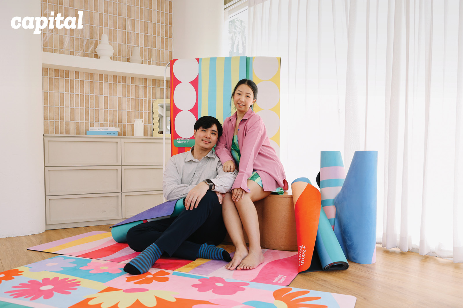 4P+1 ที่ exciting store ใช้ทำเสื่อออกกำลังกายให้น่ารักสดใส ชวนให้คนฮึด ...